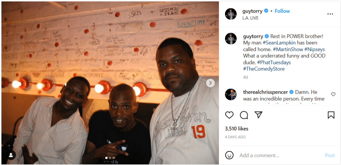 Another One… “Martin” Actor, Sean Lampkin, Died Suddenly While Sleeping ...